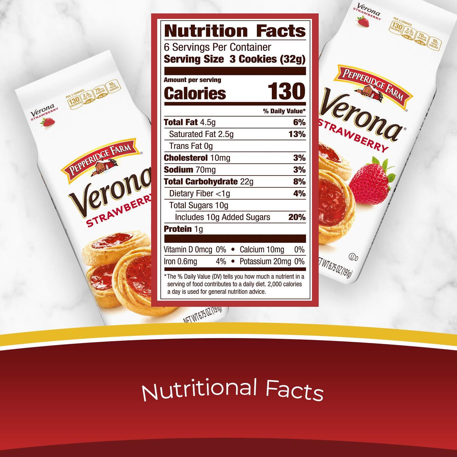 Pepperidge Farm Verona Strawberry Thumbprint Cookies 6.75 oz ...