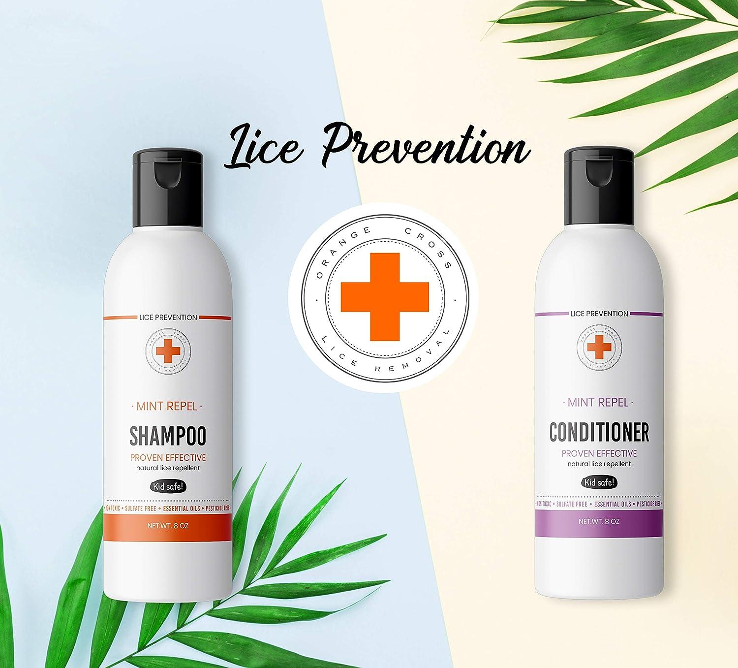 Orange Cross Lice Removal Mint Shampoo - Natural DIY Lice Prevention ...