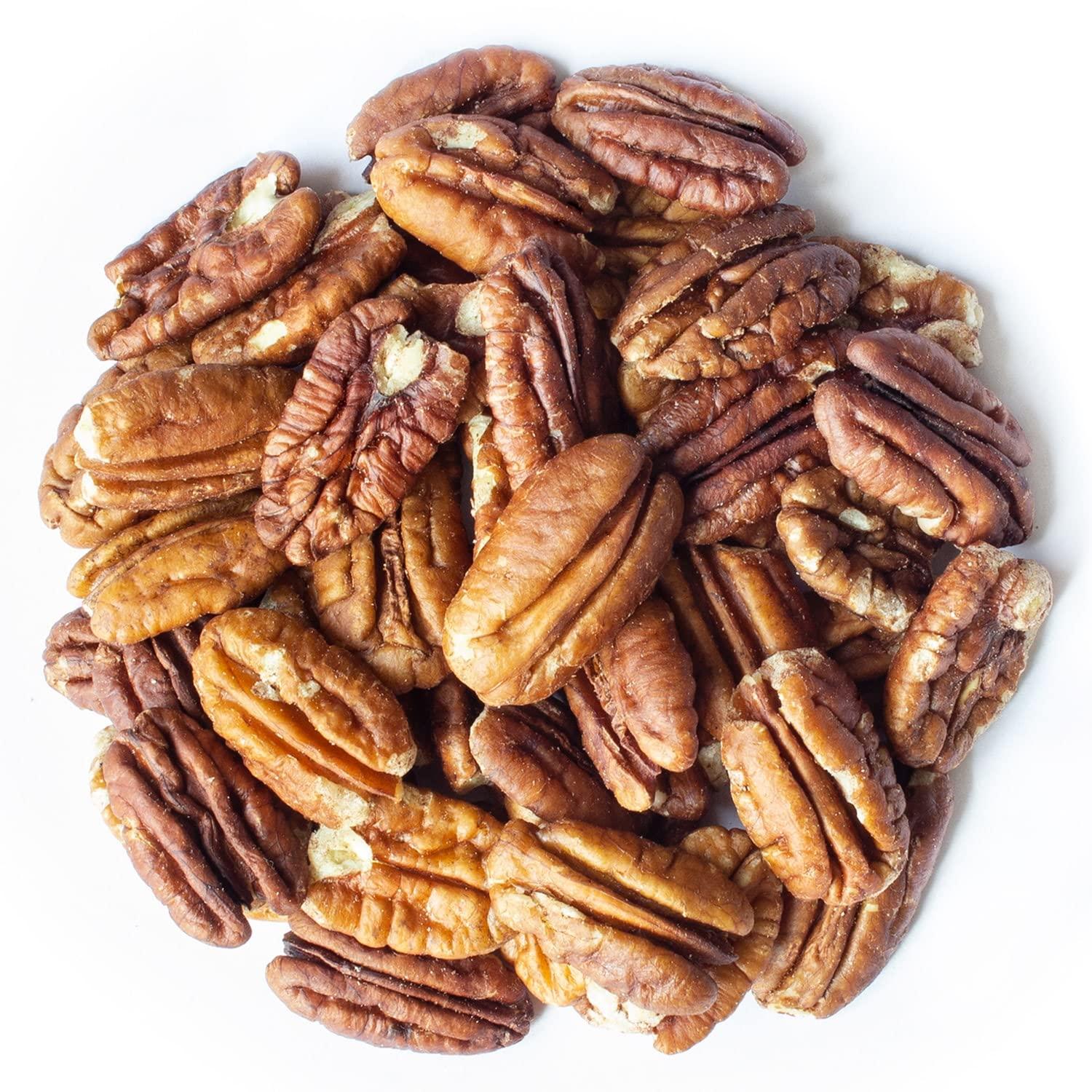 Organic Pecan Halves 1.5lbs | Non-GMO Raw Pecan Nuts | Vegan & Kosher ...