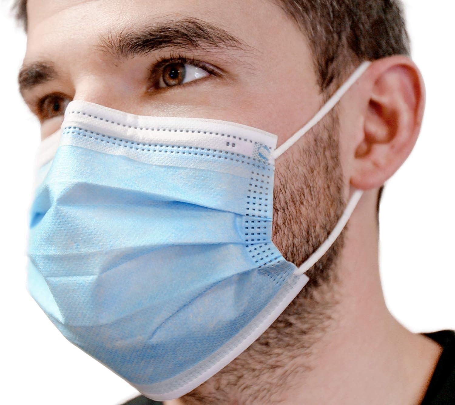 Medi Sant 51 x Type IIR Respirator Masks - EN14683 Medical Grade 3 ...