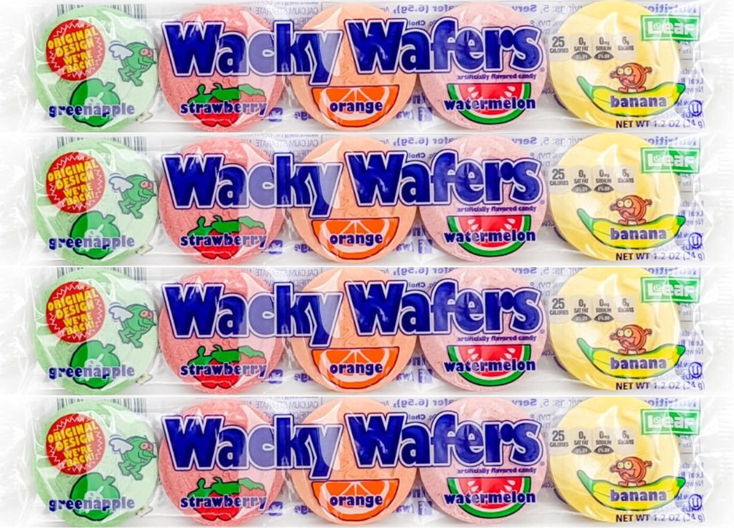 Wacky Wafers 4-Pack - 1.2oz Each - Assorted Flavors | Buy Now with ...