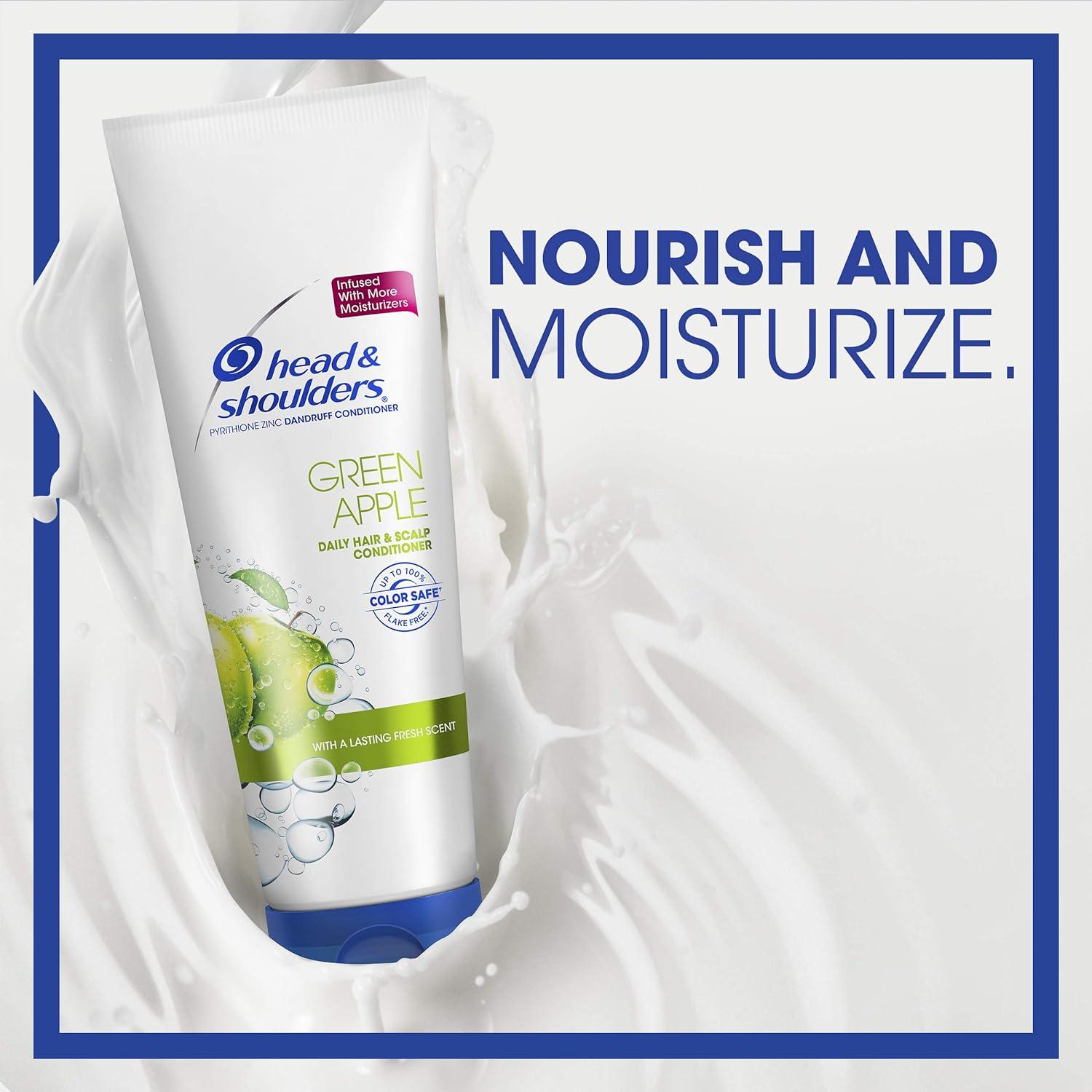 Head and Shoulders Green Apple Conditioner 13.5 Fl Oz - Refreshing ...