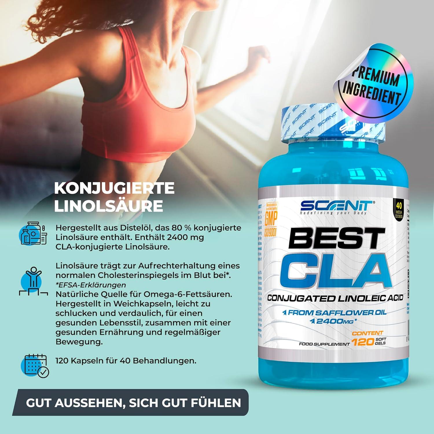 Buy Scenit BEST CLA Capsules - 120 Softgels of Conjugated Linoleic Acid ...