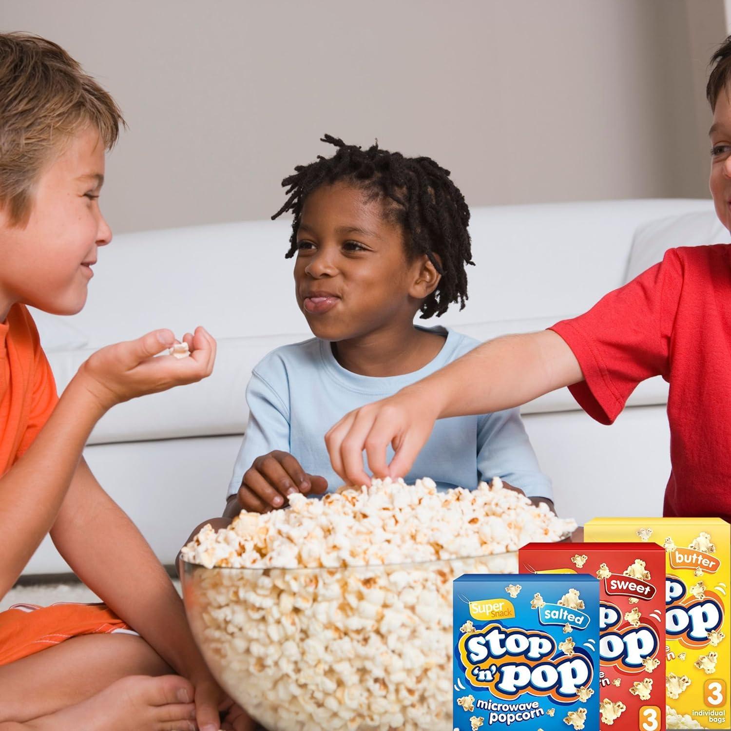 Stop N Pop Microwave Popcorn Butter Popcorn Salted Popcorn and Sweet ...