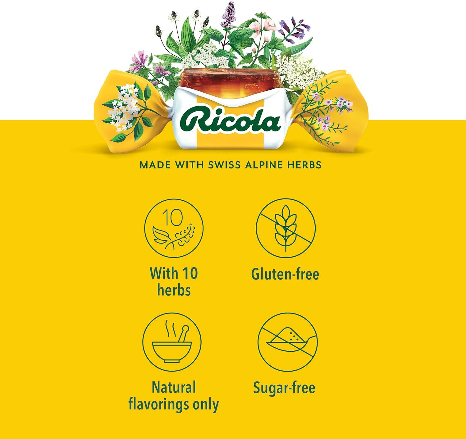 Ricola Mountain Herb No Sugar Added Cough Drops | Buy Now with Express ...