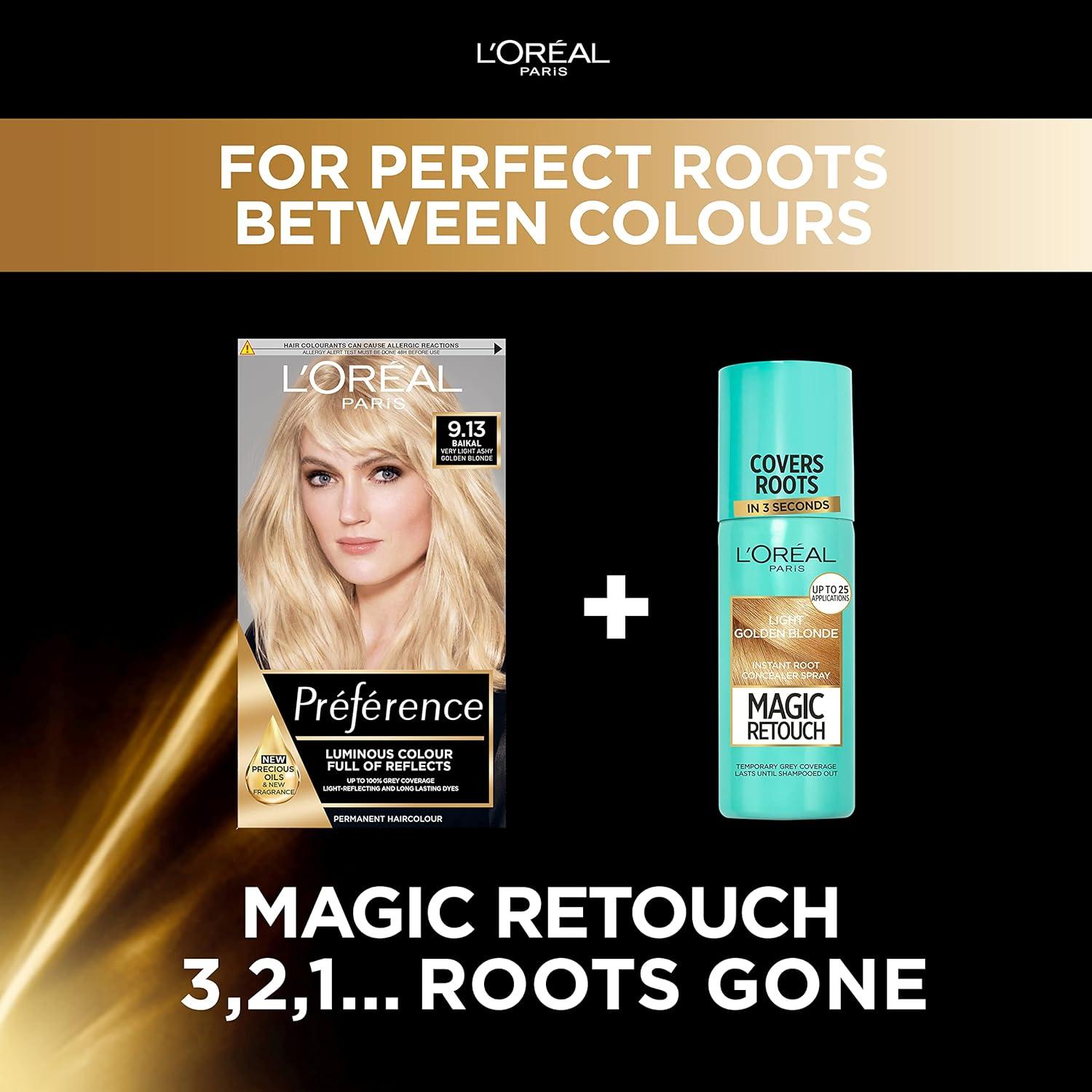 L'Oreal Paris Preference 9.13 Baikal Permanent Hair Dye - Long Lasting ...