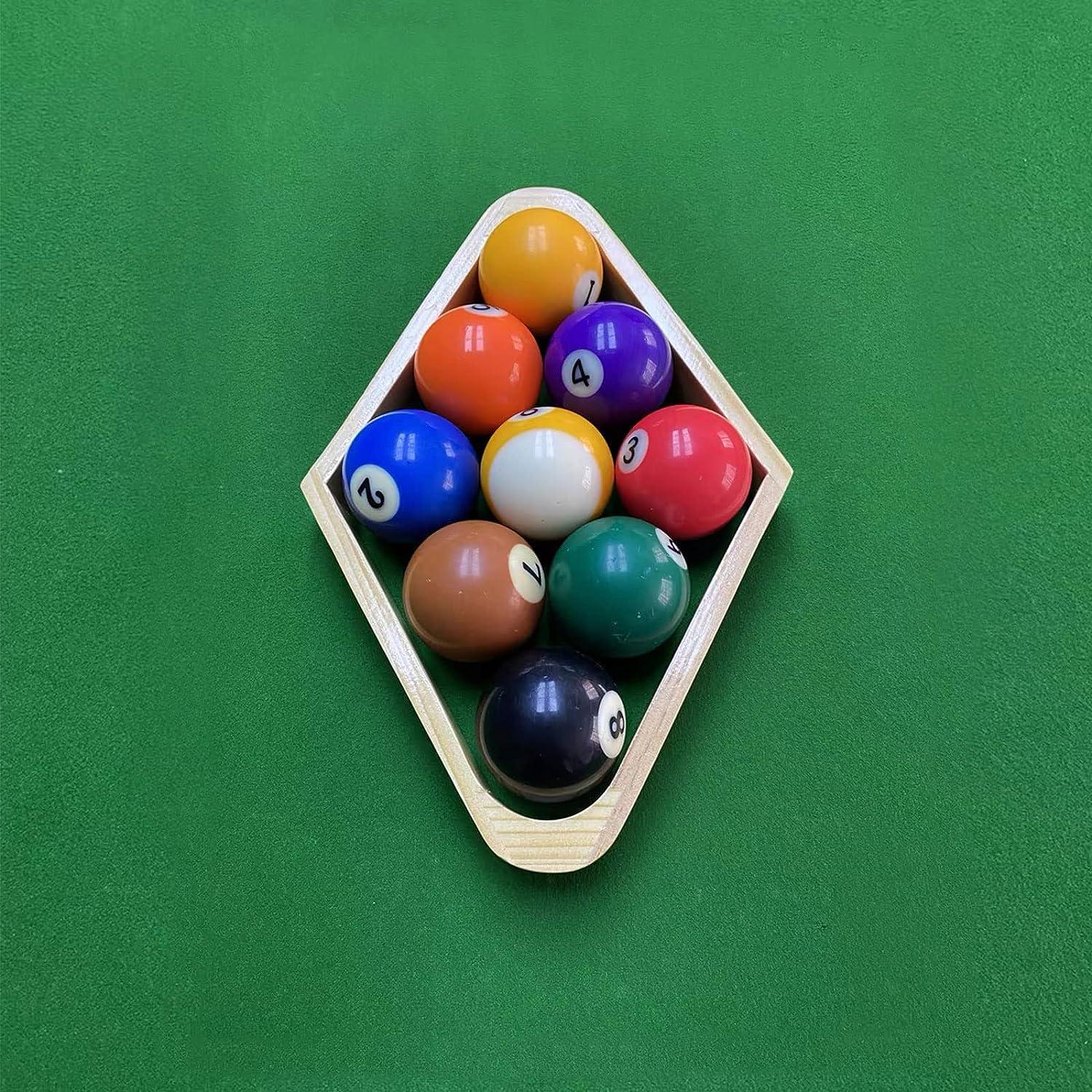 CertBuy 2 Pack Wooden Billiard Ball Rack - Pool Triangle Rack Set for 8 ...