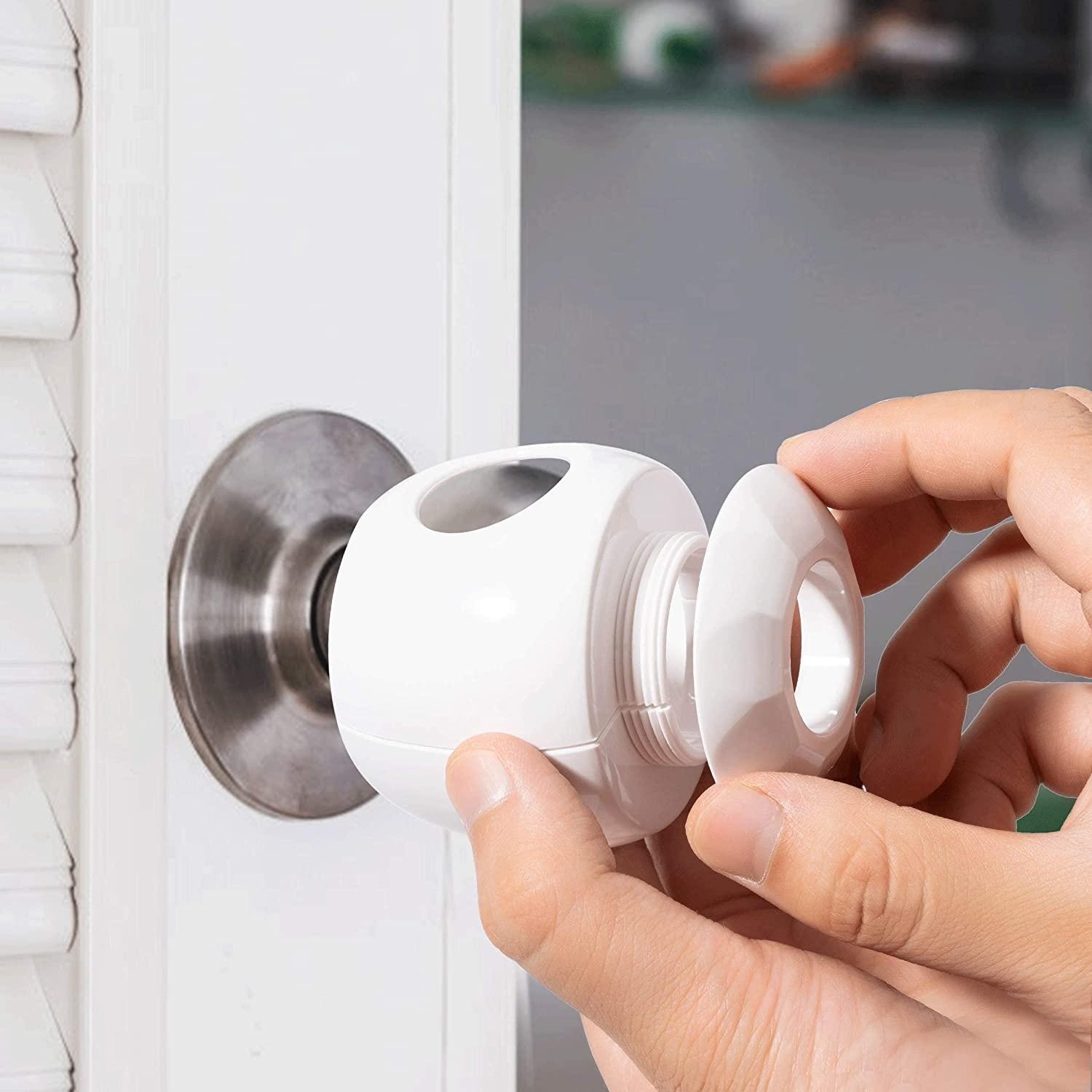 New & Improved - Door knob Baby Safety Cover - 5 Pack - Deter Little ...
