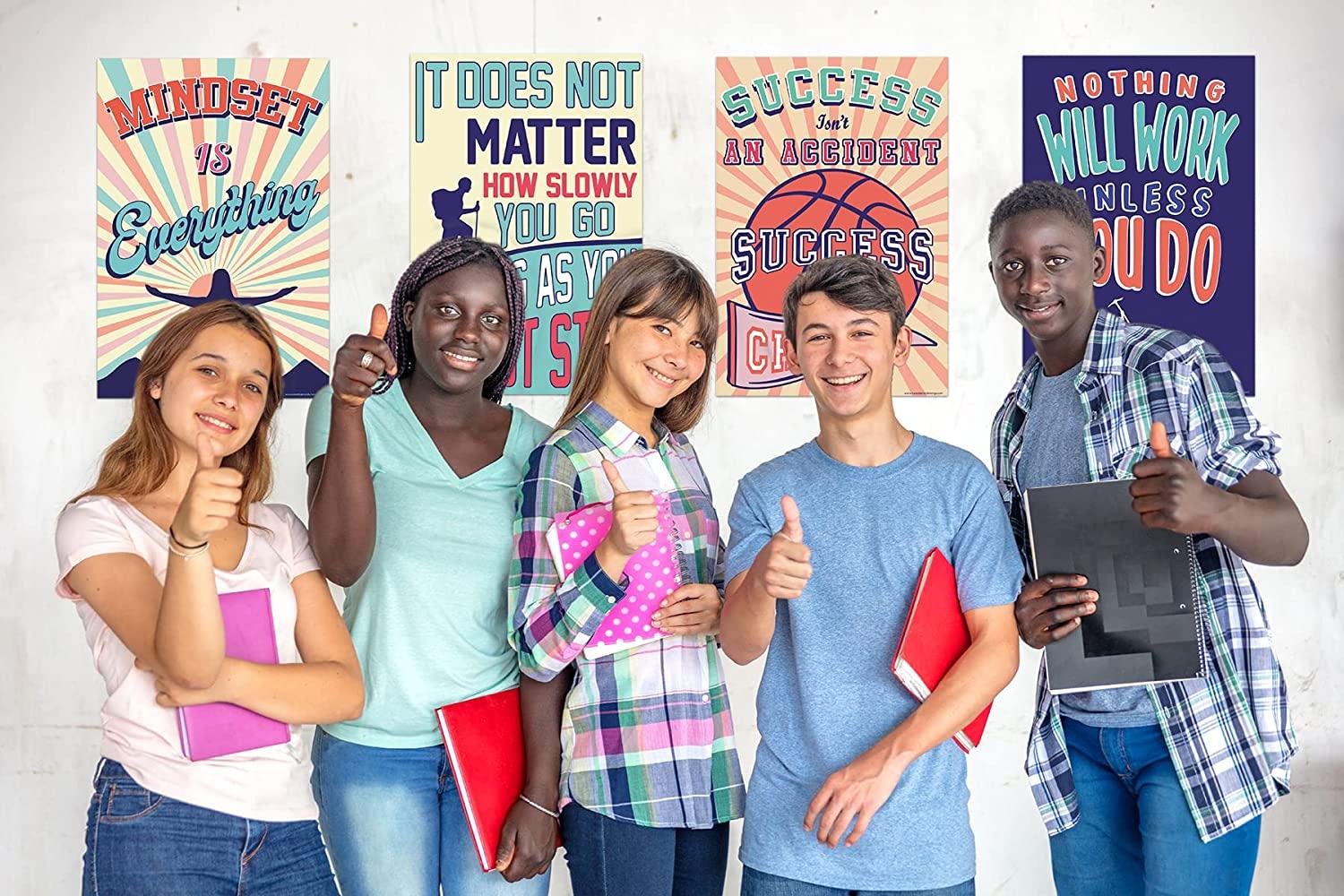 Sweetzer & Orange Growth Mindset Posters Set - 13 Motivational ...