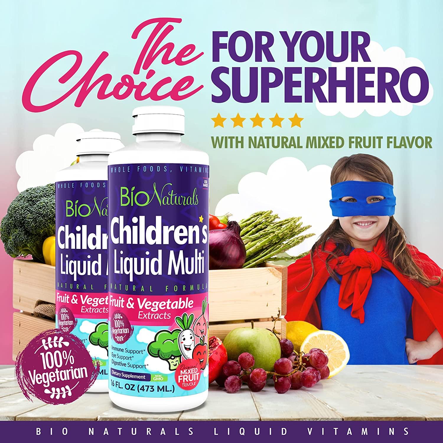 Bio Naturals Children's Liquid Multivitamin & Immune Booster - 16oz ...