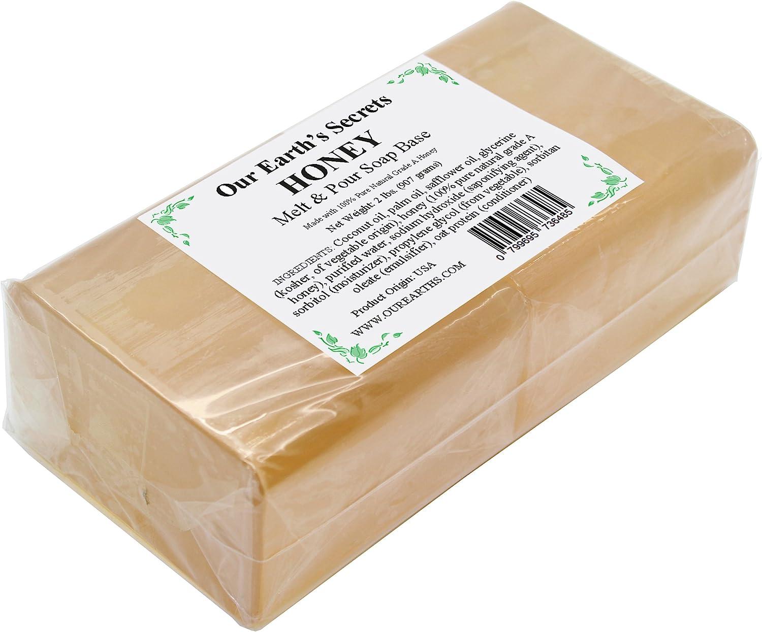 Earths Secrets Honey 2lb Melt And Pour Soap Base Natural And Nourishing