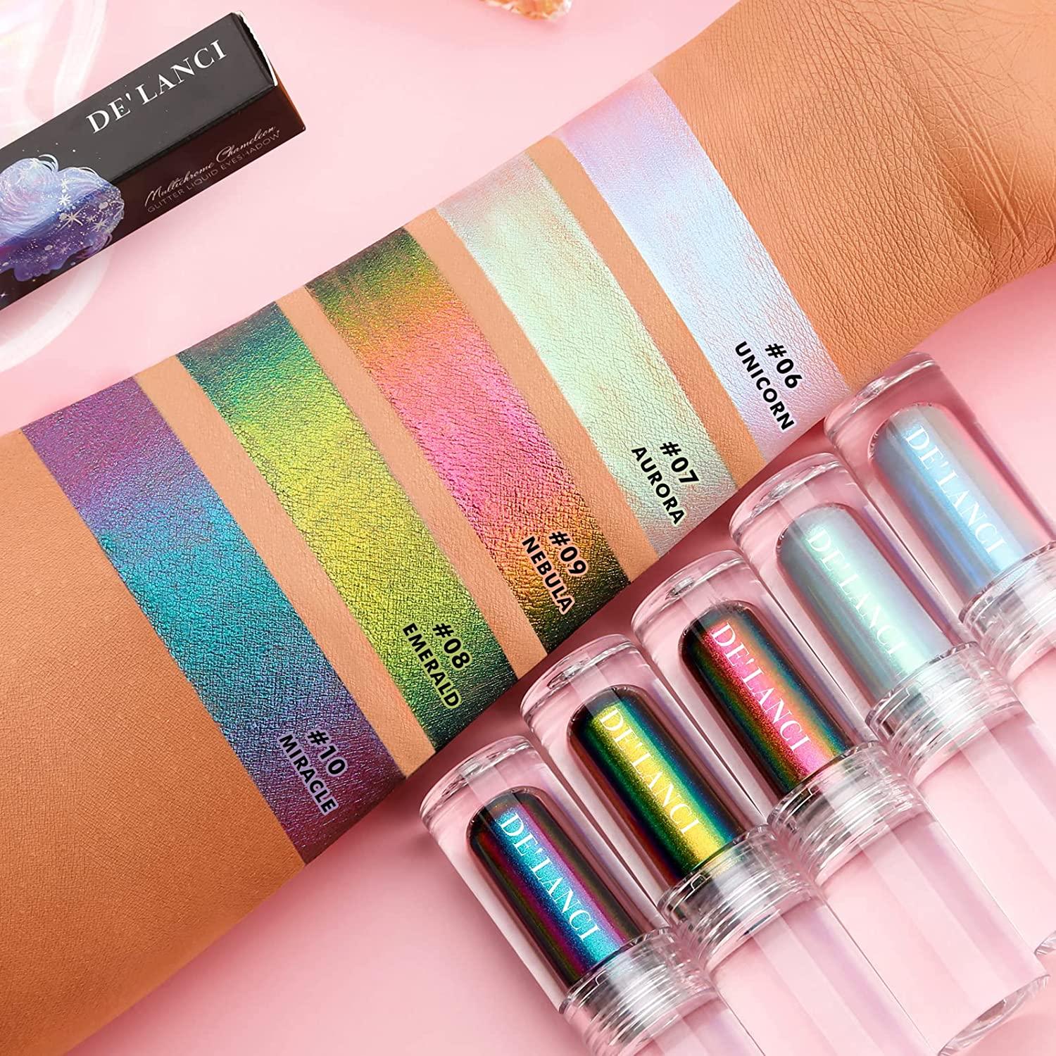 DE'LANCI Duochrome Liquid Eyeshadow - Intense Chameleon Metallic | Long ...