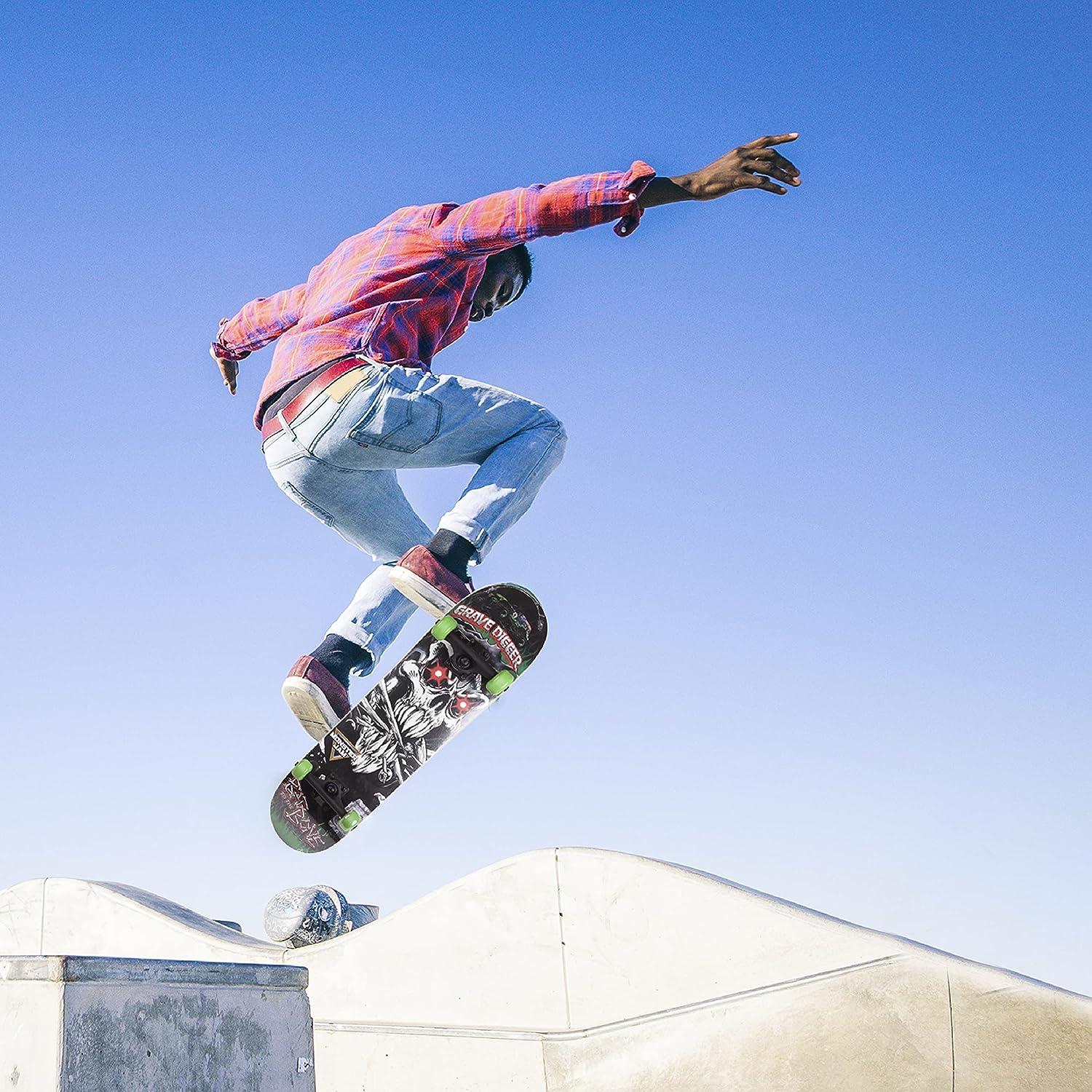 Monster Jam 31 Skateboard - 9-Ply Maple Desk Skateboard for Cruising ...