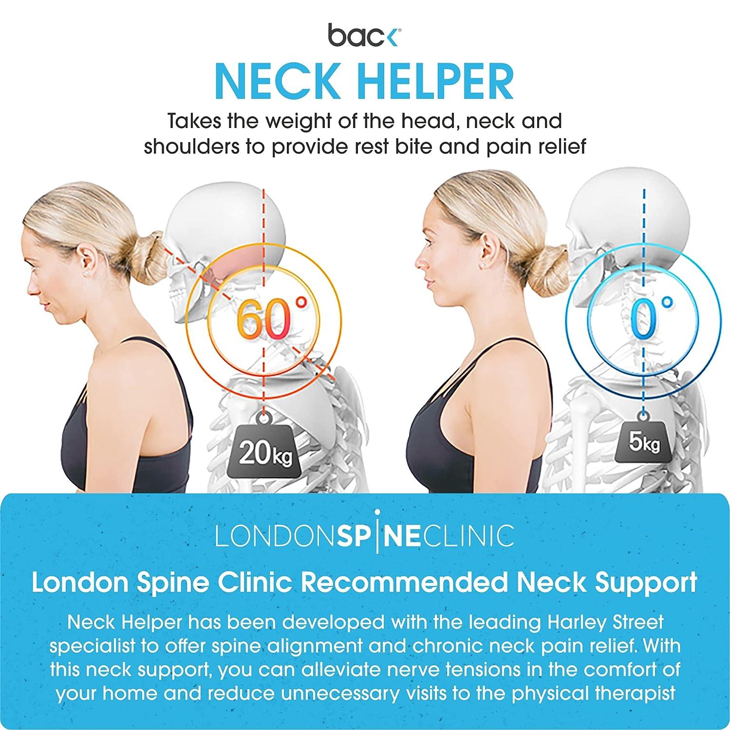 Neck Helper: Revolutionary Neck Brace for Neck Pain & Support - Blue ...