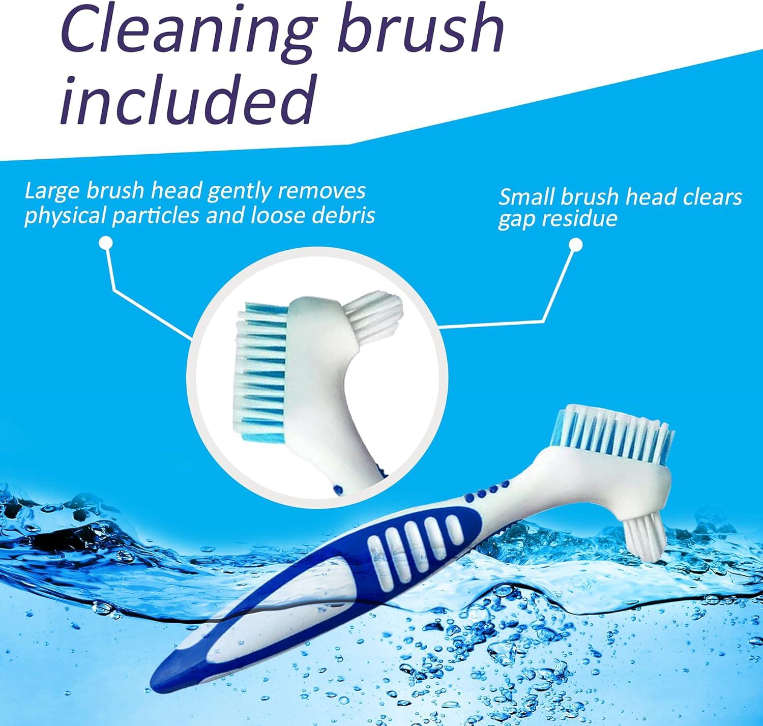 Retainer Brite 96 Tablets (3 Months Supply) + Denture Brush + Retainer ...