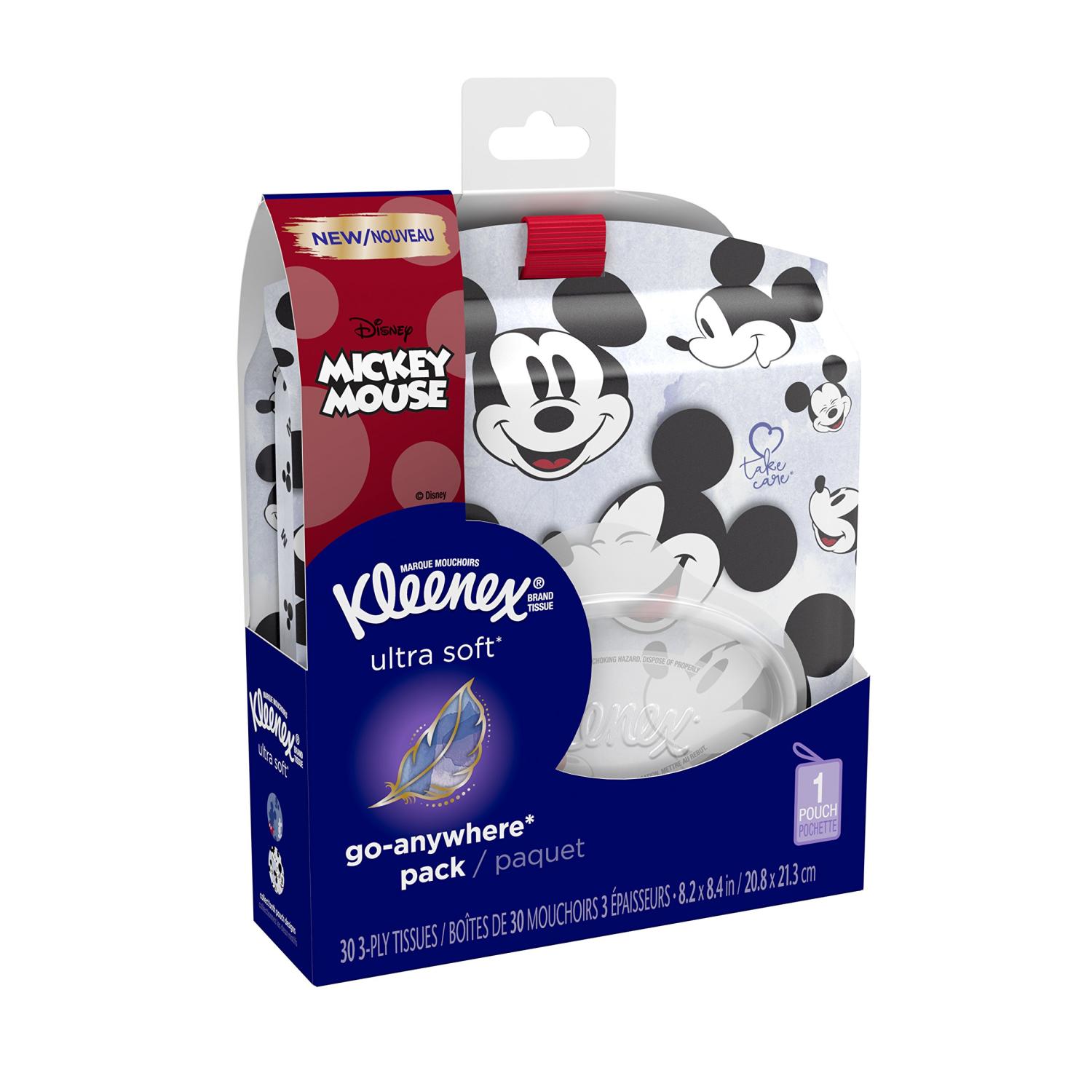 Kleenex Ultra Soft Go-Anywhere Facial Tissues - 30 Tissues, Soft Flip ...