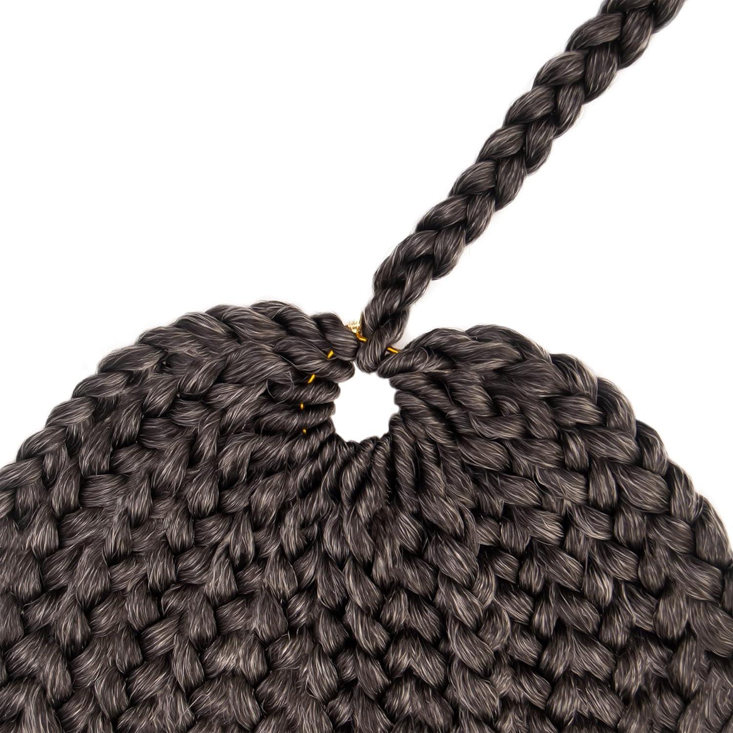 7 Packs 10 Goddess Box Braid Crochet Hair with Toni Curl Ends - Ombre ...