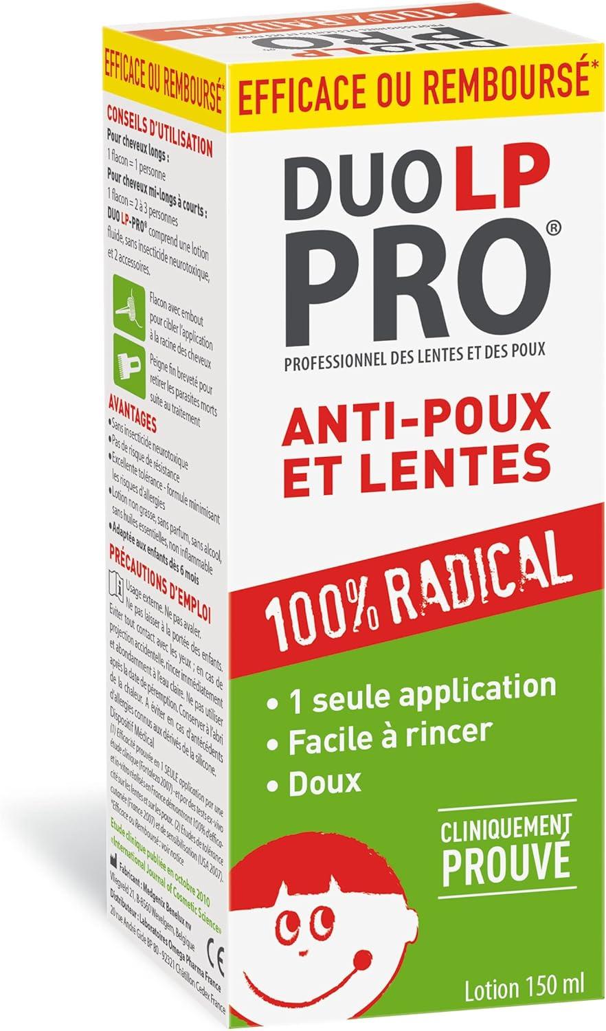 DUO LP-PRO Radical Lotion Nits and Lice 150ml - Effective Treatment ...