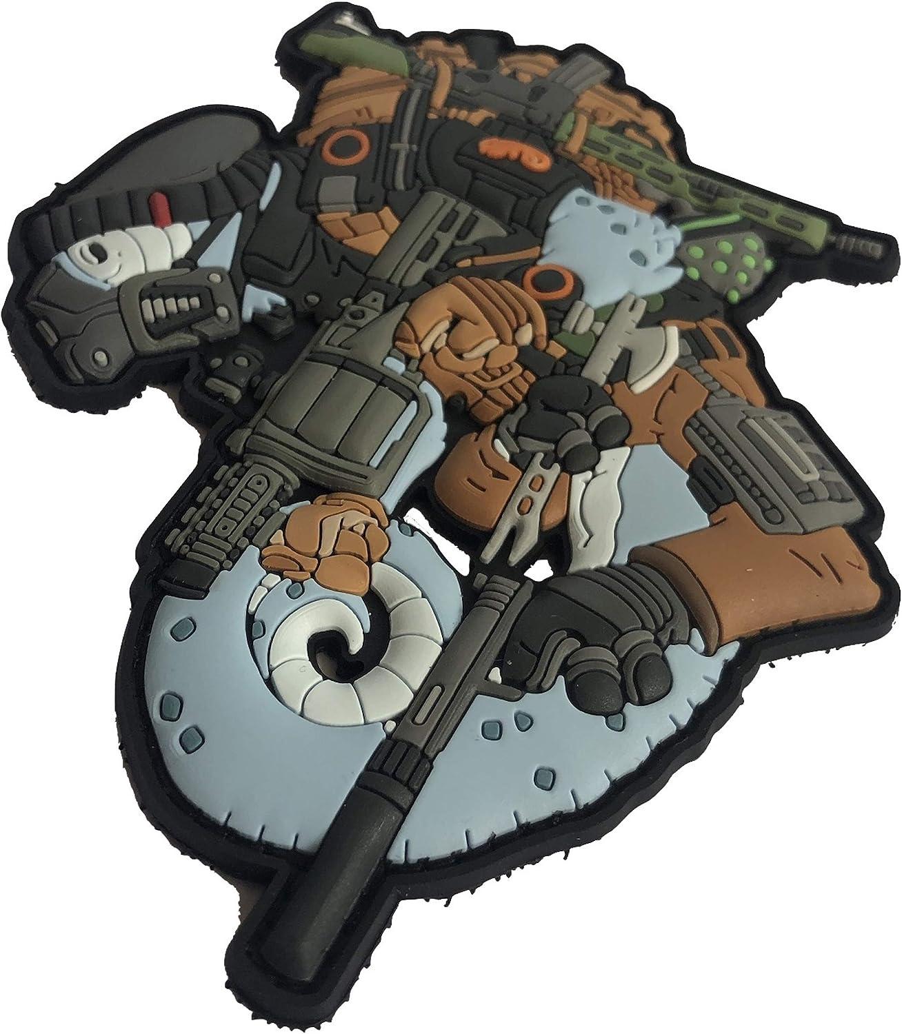 Sci-Fi Morale Patches Patchlab Chameleon Legion GI Joe Vietnam War Soldier PVC Godzilla Patch