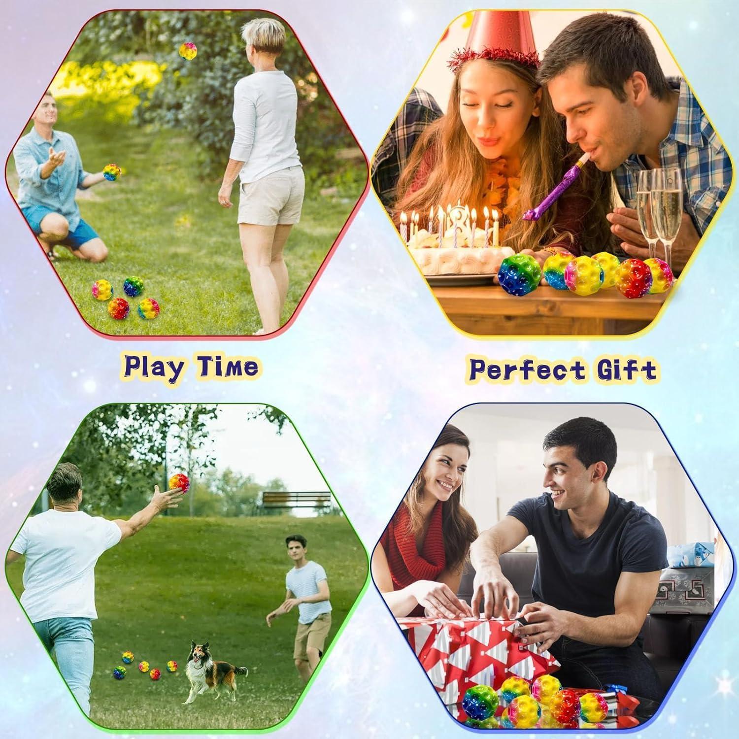 Yeahboom 6-Piece Astro Jump Ball Set | Original Mini Bouncing Balls for ...