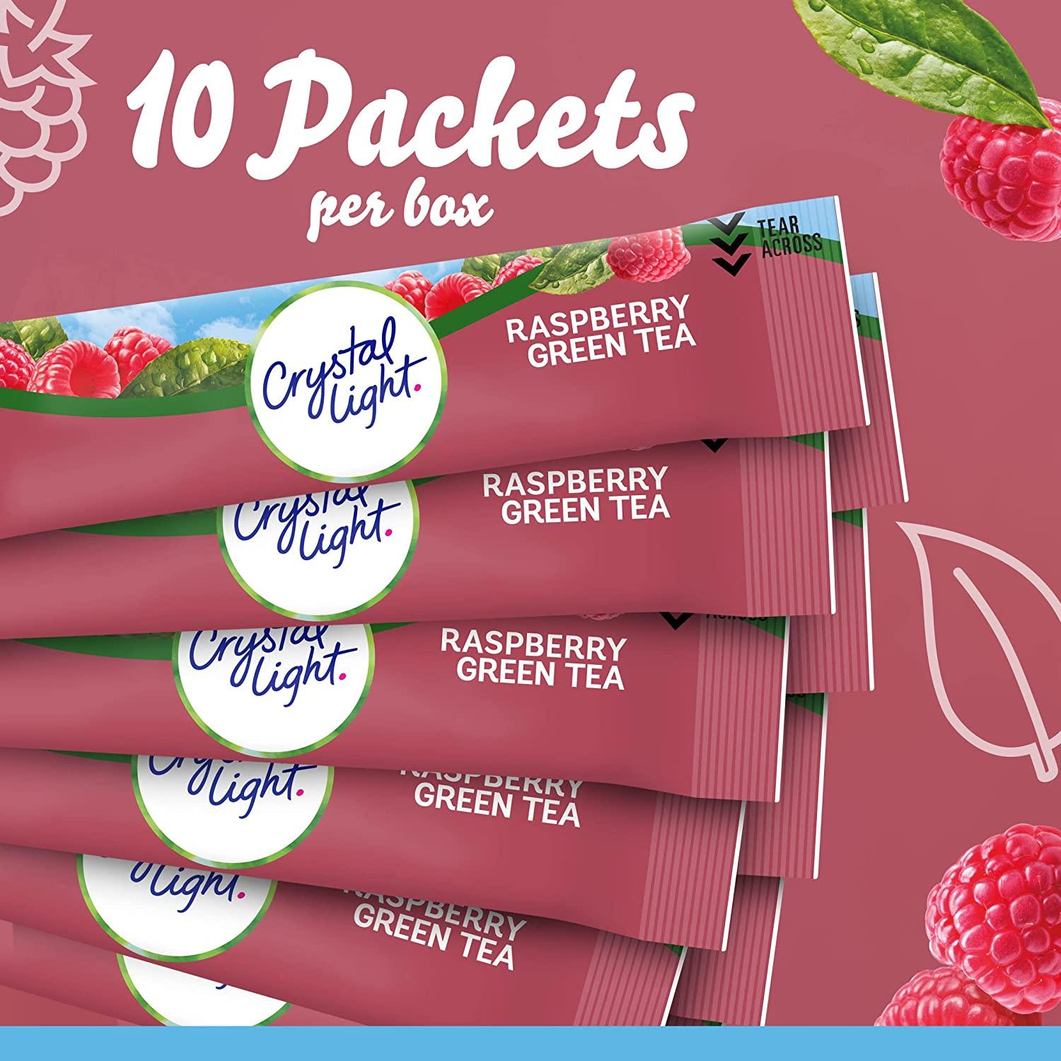 Crystal Light Sugar-Free Raspberry Green Tea Powdered Drink Mix - 120 ...
