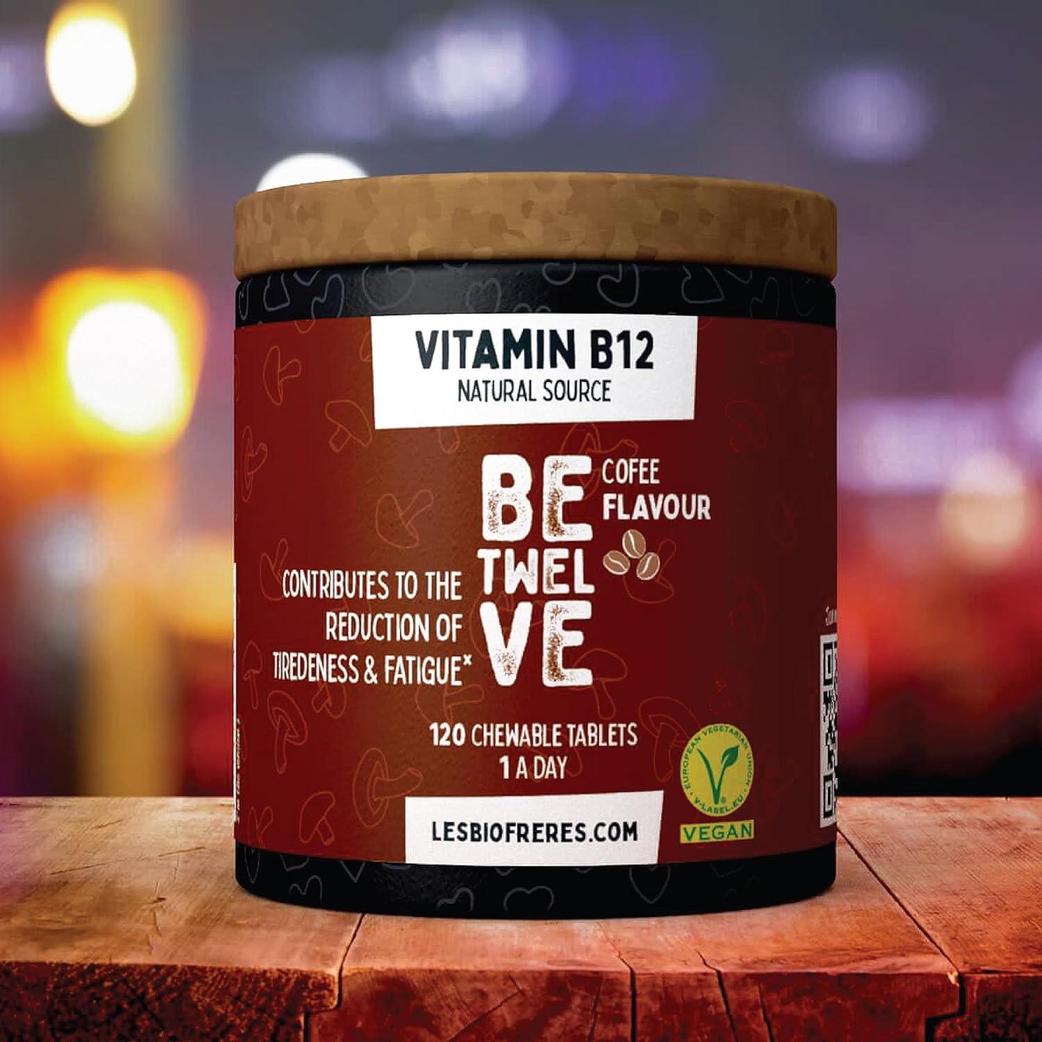Organic Brothers Betwelve Coffee B12 - Vegan Tablets Natural Boost 120 ...