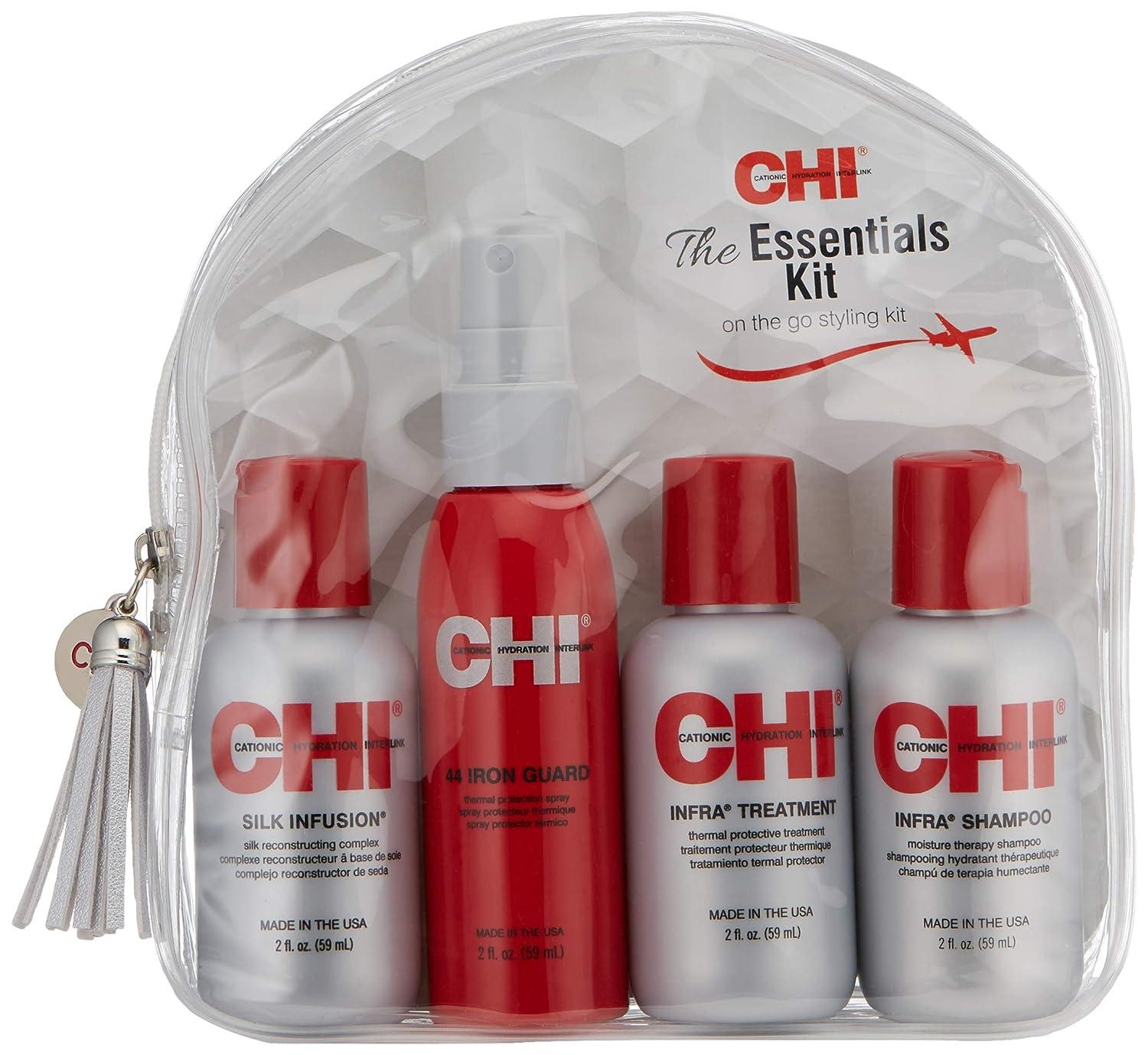 CHI Infra Essentials Kit: Shampoo, Iron Guard, Treatment & Silk ...