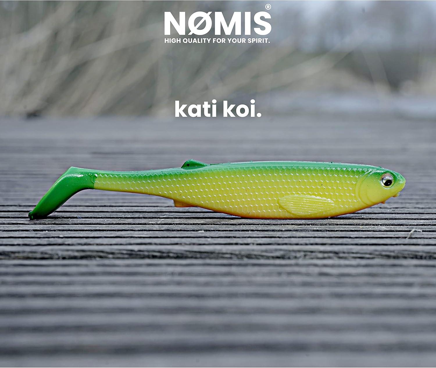 N mis Premium Rubber Fish Set | 5-Piece Fishing Bait for Pike Zander ...