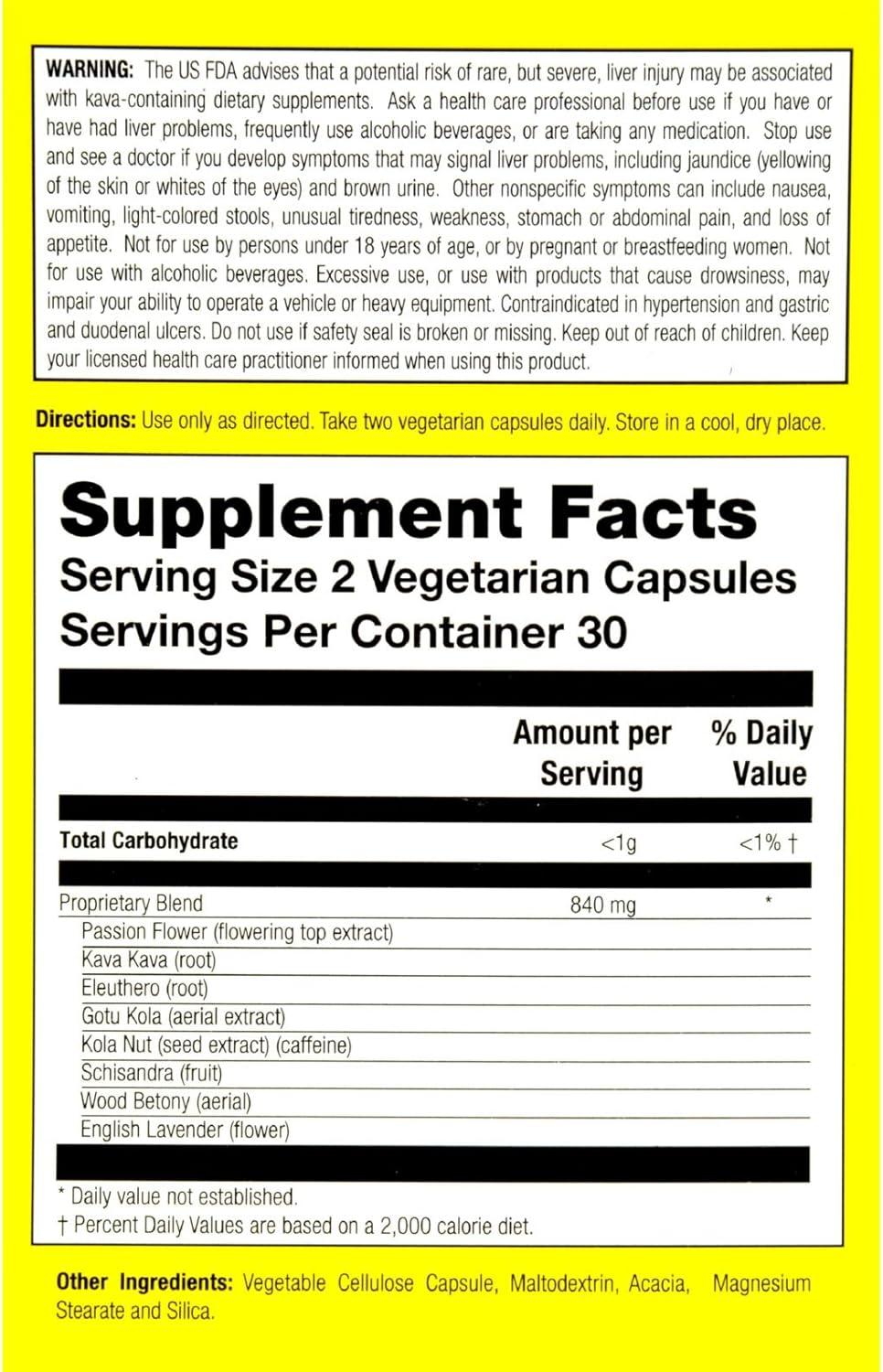 Natural Balance Happy Camper - 60 Vegetarian Capsules for Mood Support ...