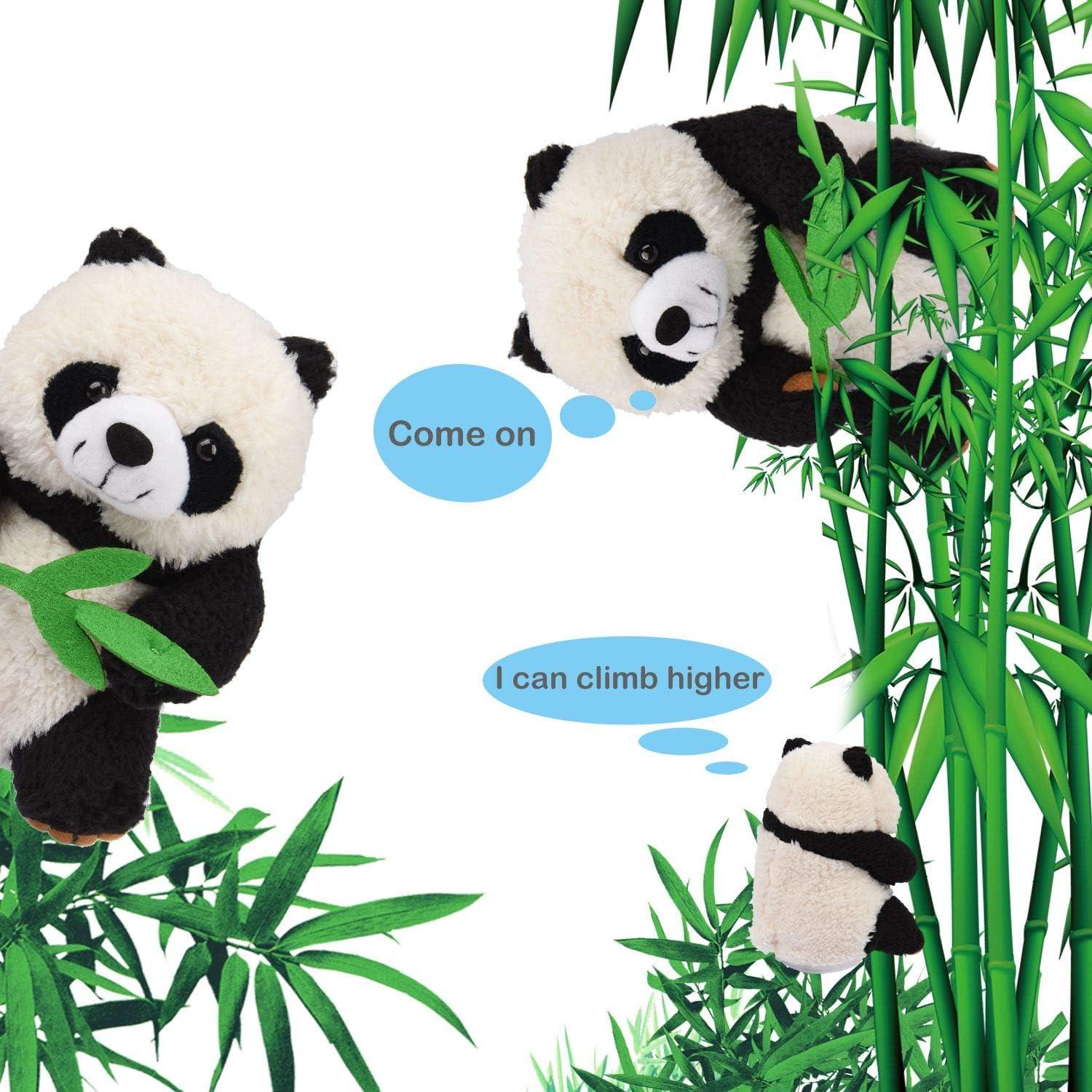 Qwifyu Talking Panda Plush Toy - Interactive Buddy for Kids - Black and ...