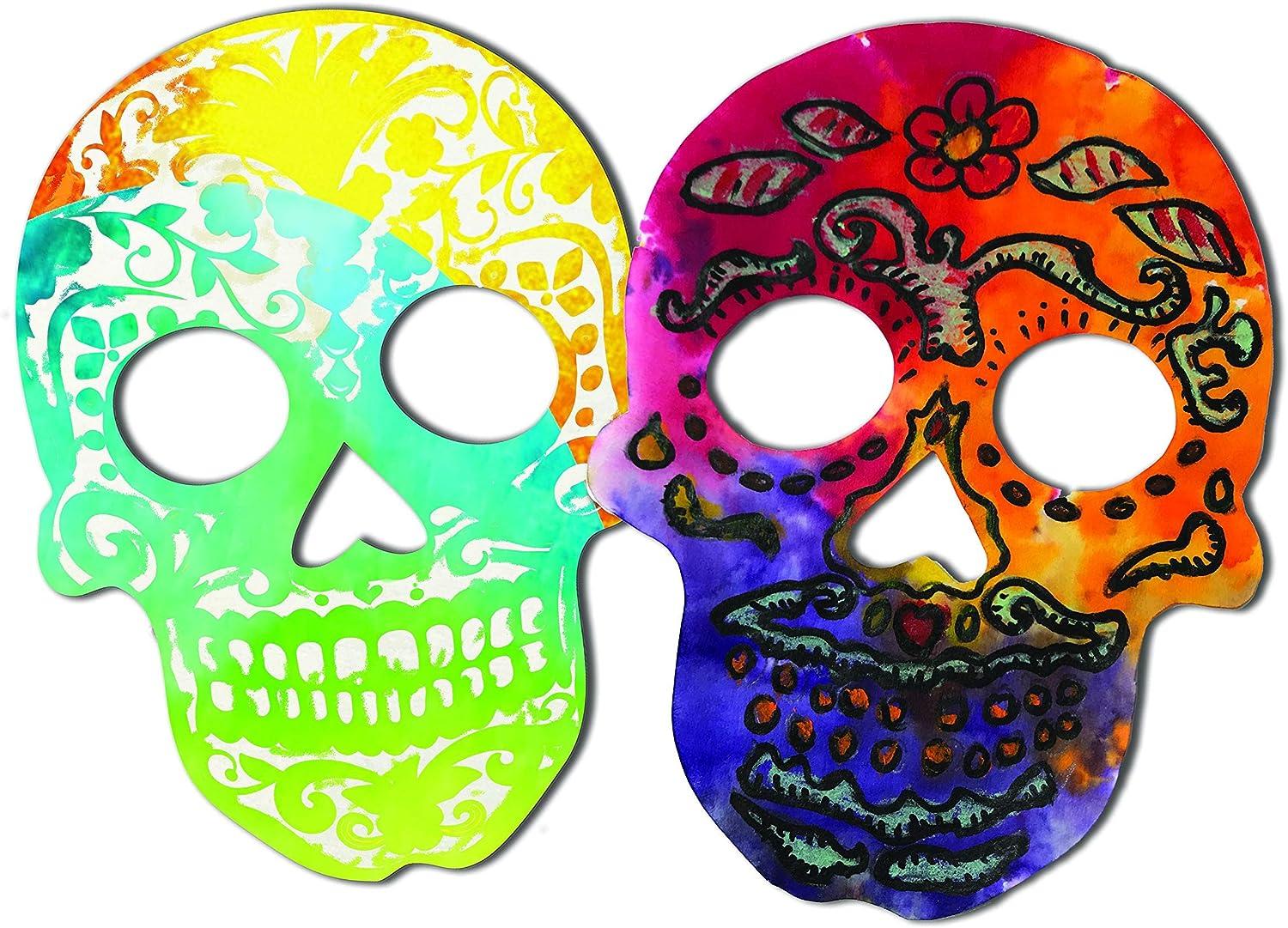 Color Diffusing Sugar Skulls - Vibrant DIY Craft Kit for Kids and ...