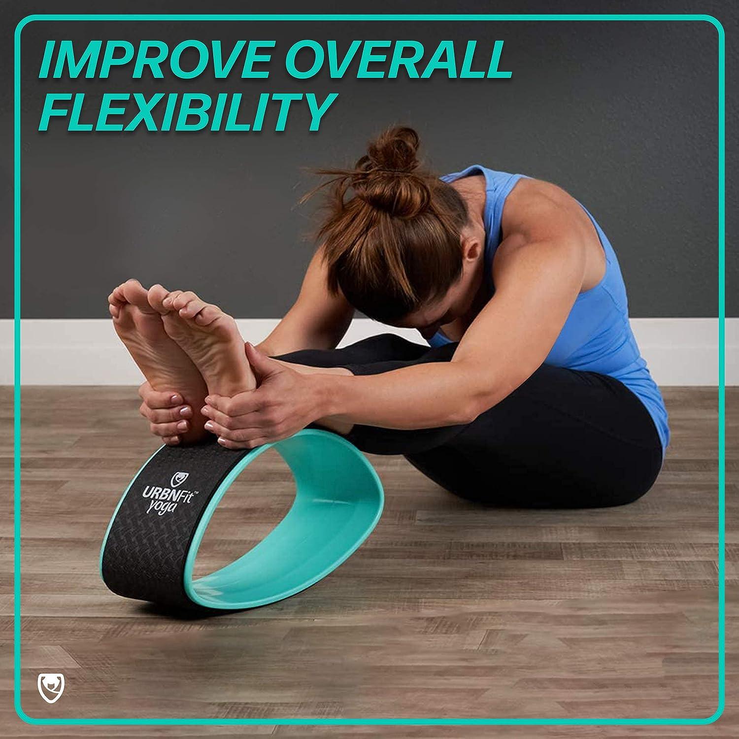 URBNFit Half Yoga Wheel for Yoga Wheel Pose - Stretching and ...