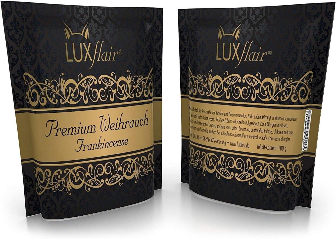 Premium Frankincense for Smoking & Burning - Luxflair Pure Resin 100g ...