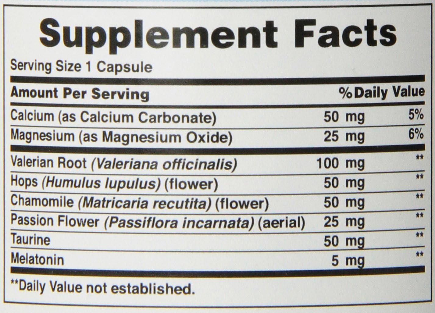 Puritan's Pride Super Snooze Melatonin Capsules 100 ct - Fast-Acting ...