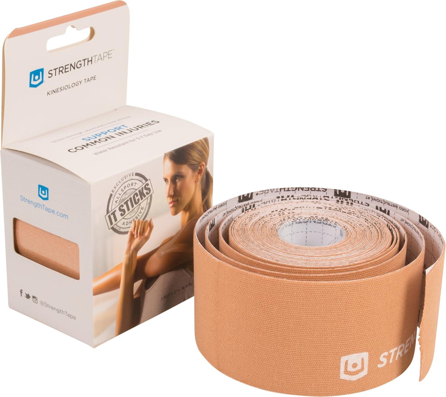 StrengthTape Kinesiology Tape 5 Meter Uncut roll Supports Injuries ...
