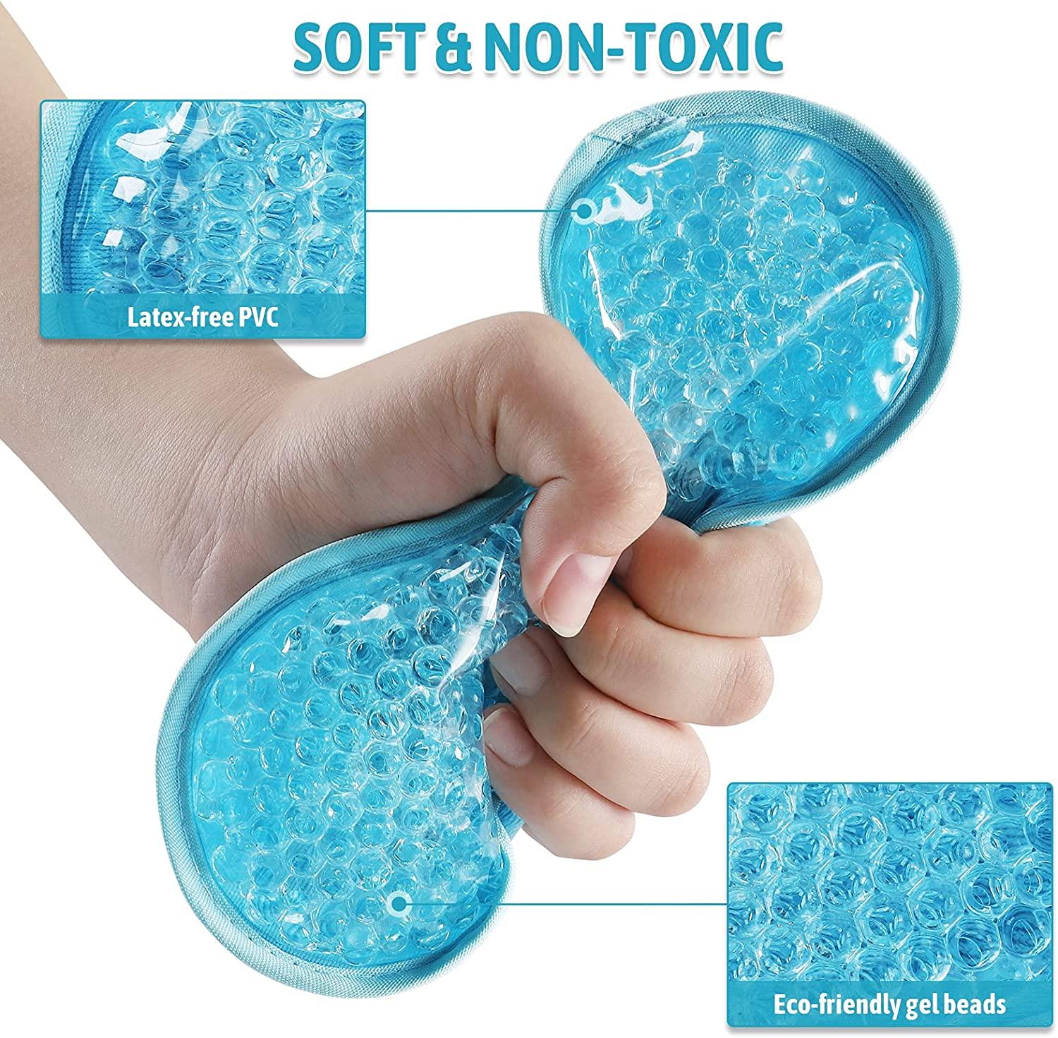 KOLTECH Cooling Gel Eye Mask - Reusable Hot Cold Pack for Stress Relief ...