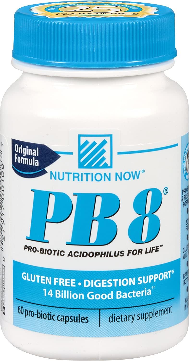 Shop Nutrition Now PB8 Probiotic 60 Capsules â€“ Best Gut Health ...