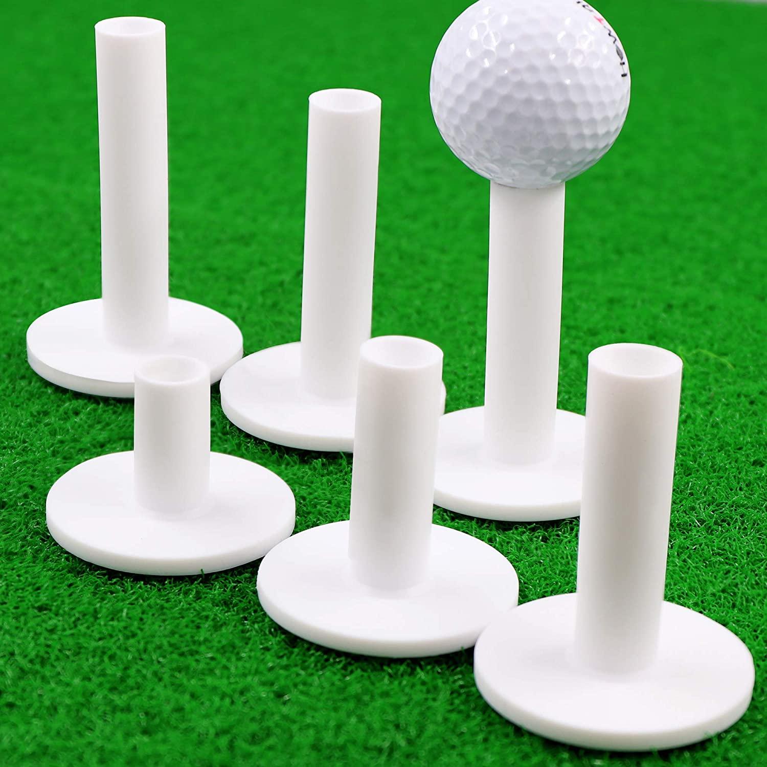 CHAMPKEY Premium Rubber Golf Tees - Durable & Stable for Hitting Mats | Ideal for Outdoor ...