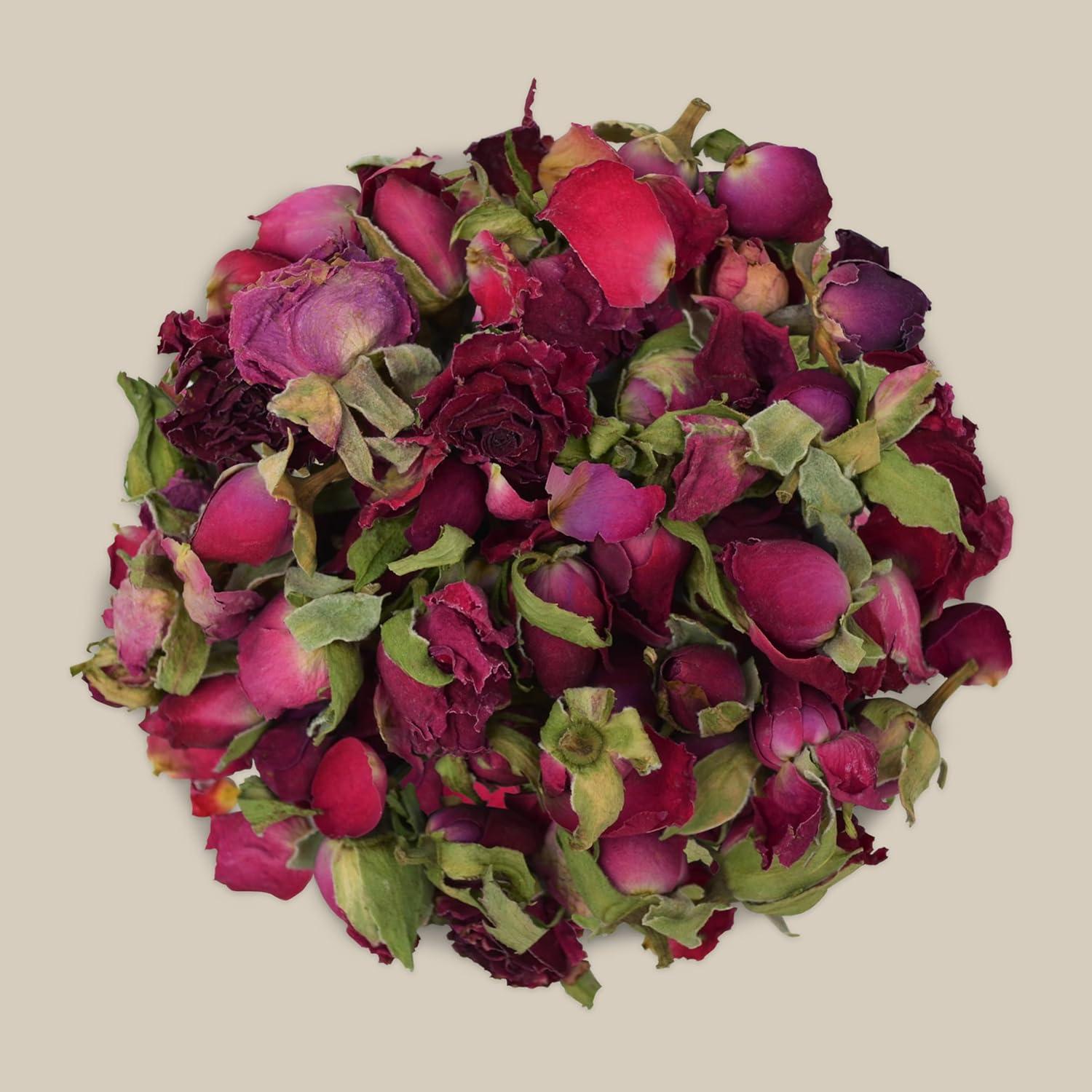 Buy Rosie Rose Edible Dark Pink Rose Flowers - 50g Dried Edible ...