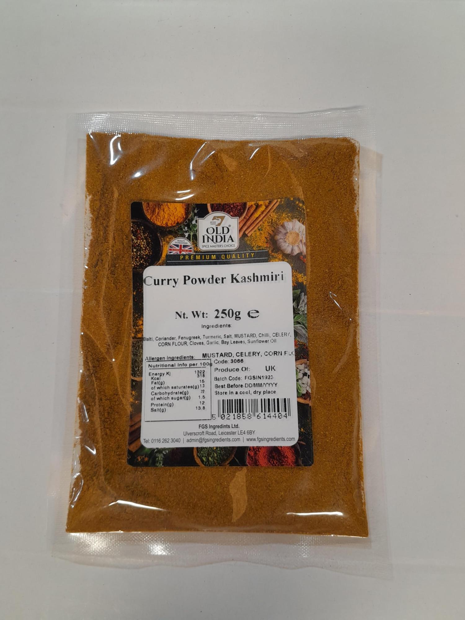 Old India Kashmiri Curry Powder 250g - Authentic Indian Spice Blend ...