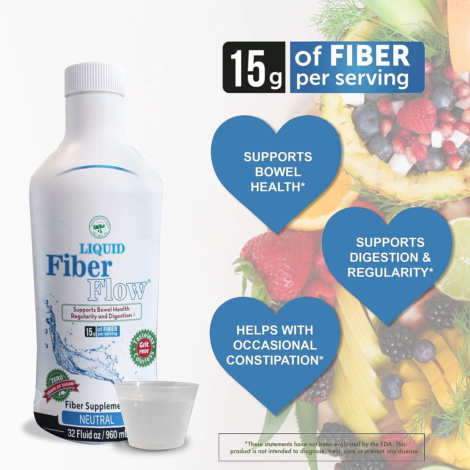 Kids Liquid Fiber Supplement - Sugar-Free Prebiotic Fiber Drink Mix for ...