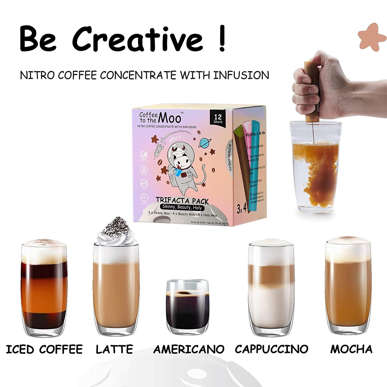 Nitro Cold Brew Coffee Concentrate Mix Pack (Keto, Collagen, Brain ...