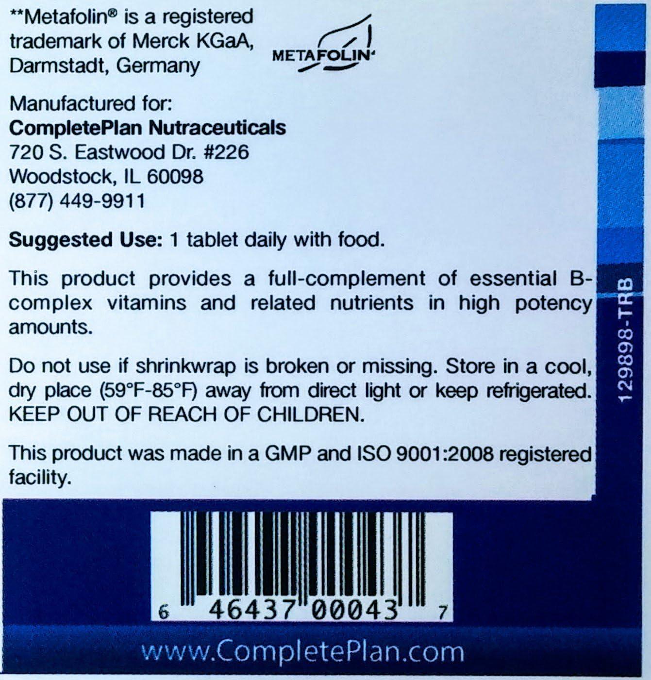 Vitamin B Complex with MethylFolate & Methyl B12 - Energy & Immune ...