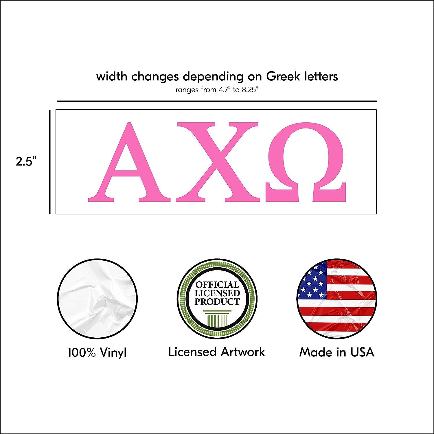 Axo Greek Letters