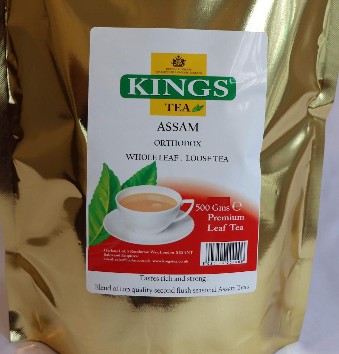KINGS TEA Assam Orthodox Whole Leaf Loose Tea 500 GMS | Buy Now with ...