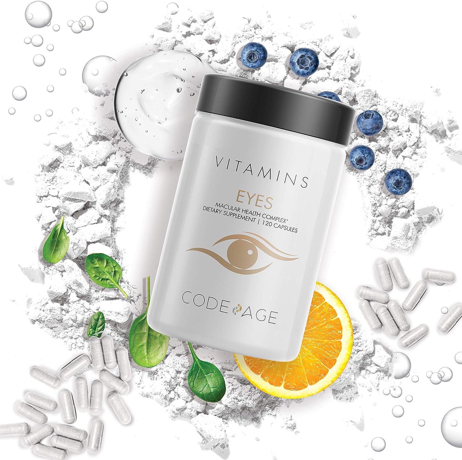 Codeage Eyes Vitamins - AREDS 2 Formula with Astaxanthin, Lutein ...