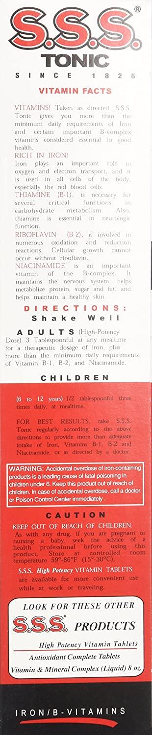 SSS Tonic Liquid 20oz - Boost Energy & Immunity | Organic Formula | Buy ...