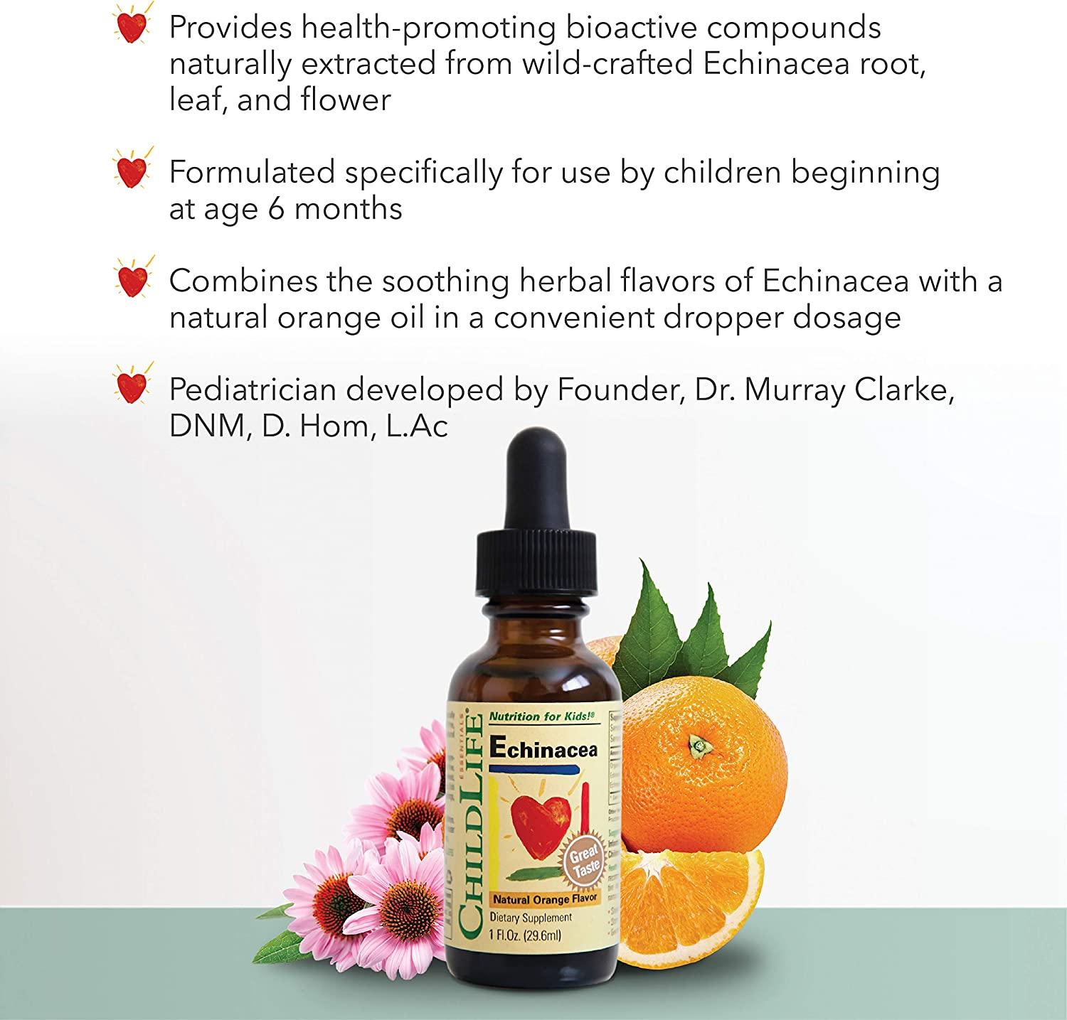 ChildLife Essentials Liquid Echinacea for Kids - Immune Booster - All ...