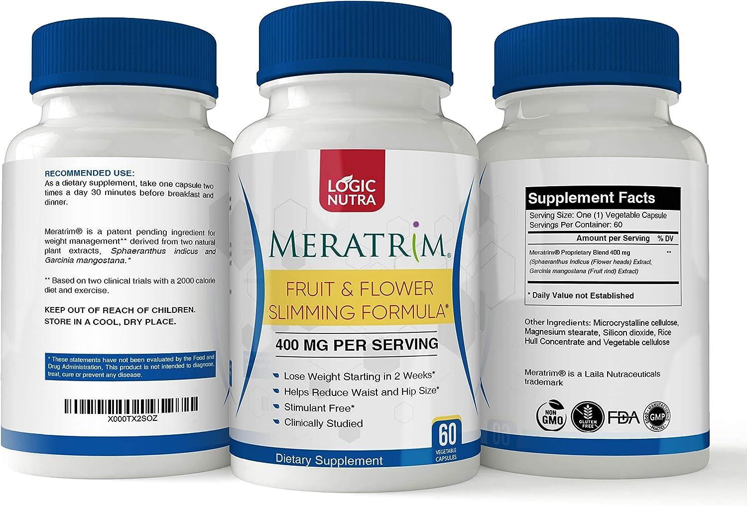 Logic Nutra Meratrim 400mg - Weight Loss & Slimming Formula with ...