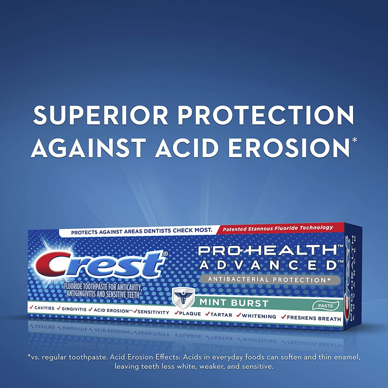 Crest Pro-Health Advanced Antibacterial Protection Toothpaste Mint ...